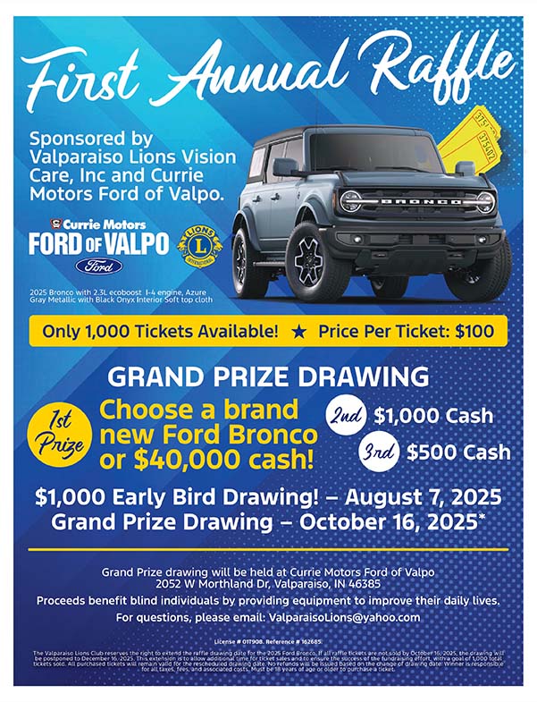 Currie Ford of Valpo's First Annual Raffle | Currie Motors Ford of Valpo